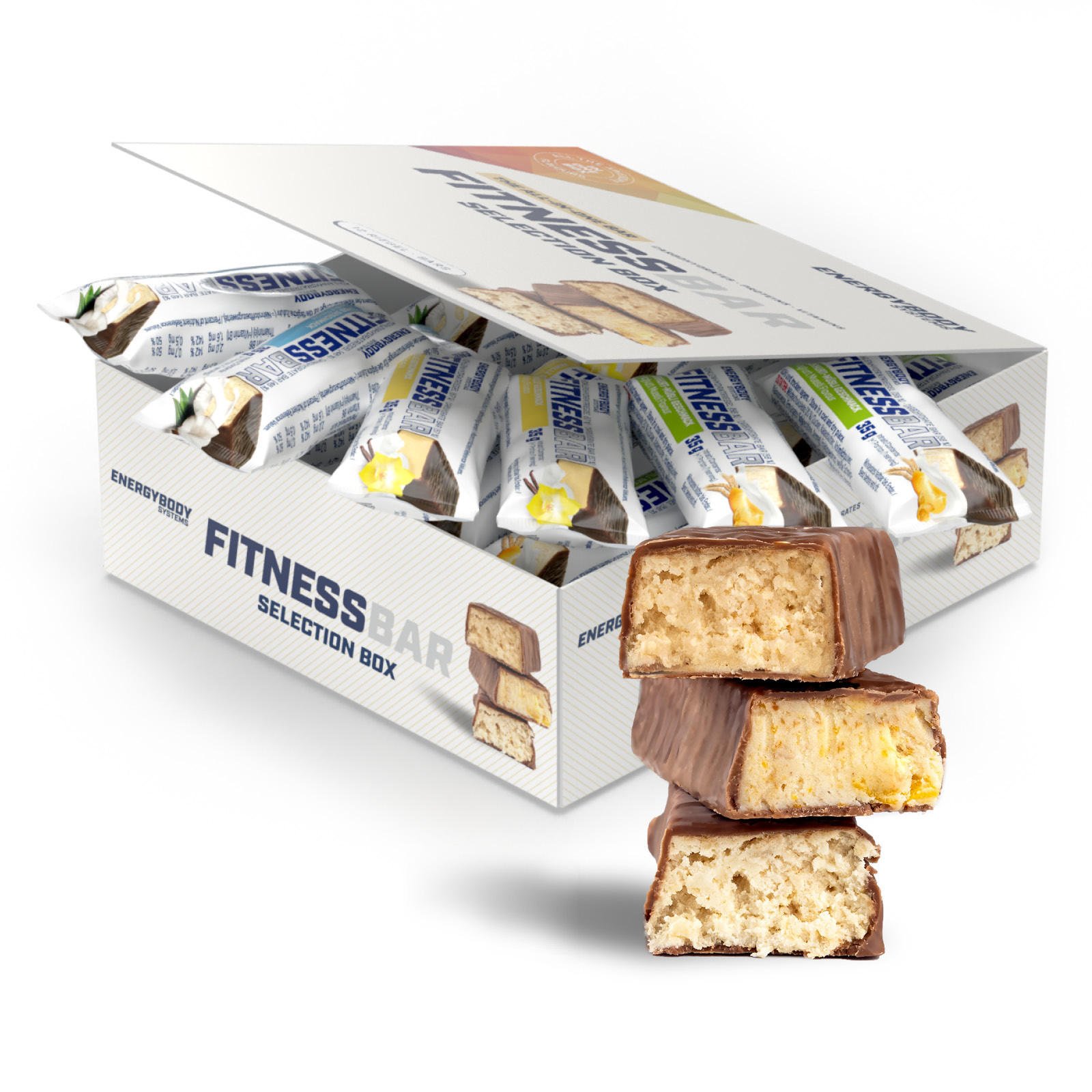 Fitness Bar Selection Box: Chocolate protein bar
