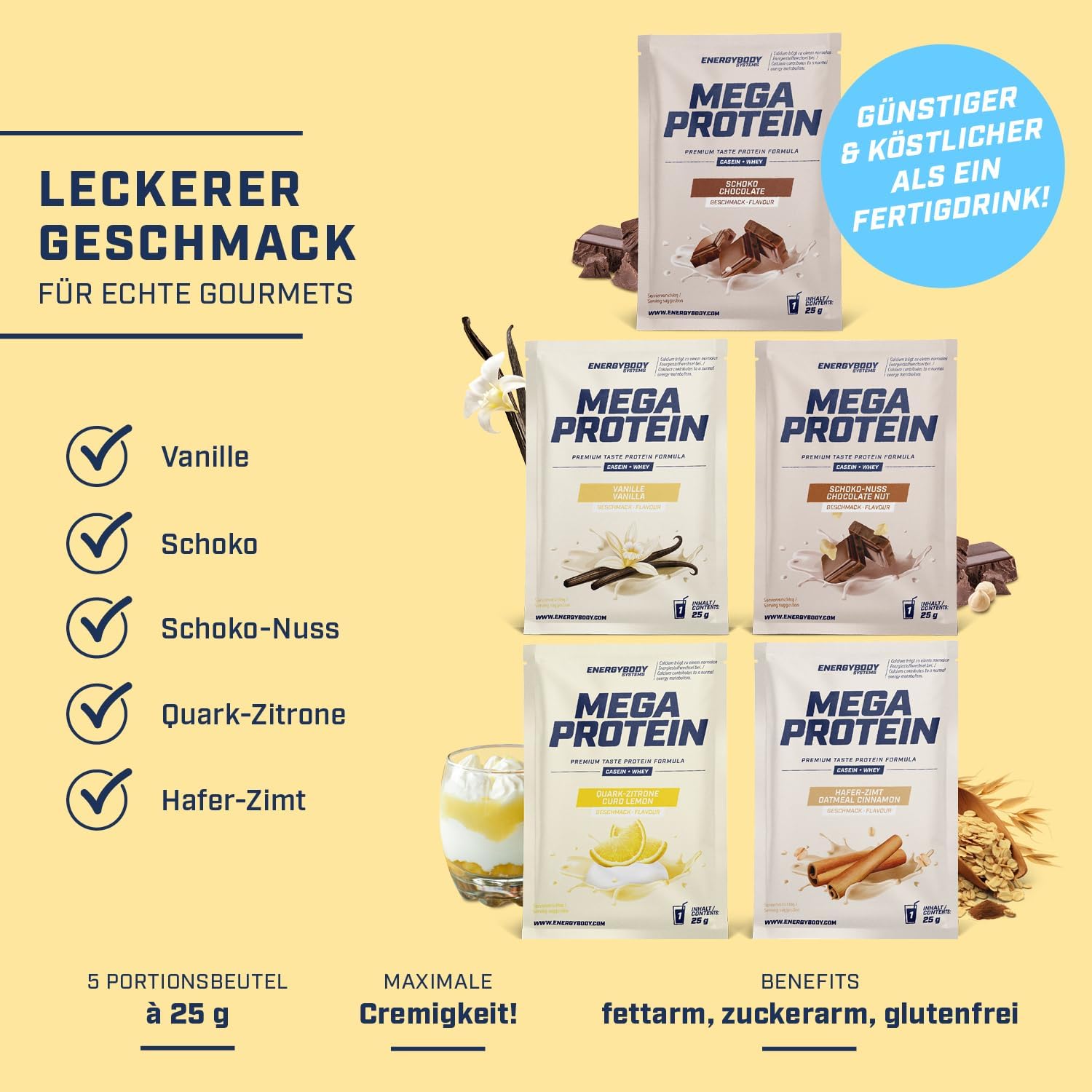 Mega Protein Probierpaket von Energybody - Energybody